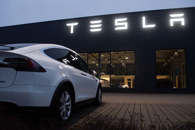 Funds with exposure to electric vehicle giant Tesla