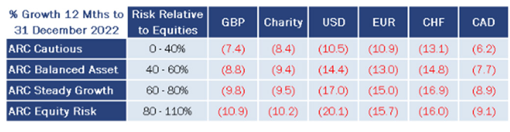 ARC: Model portfolios suffer worst year since 2008